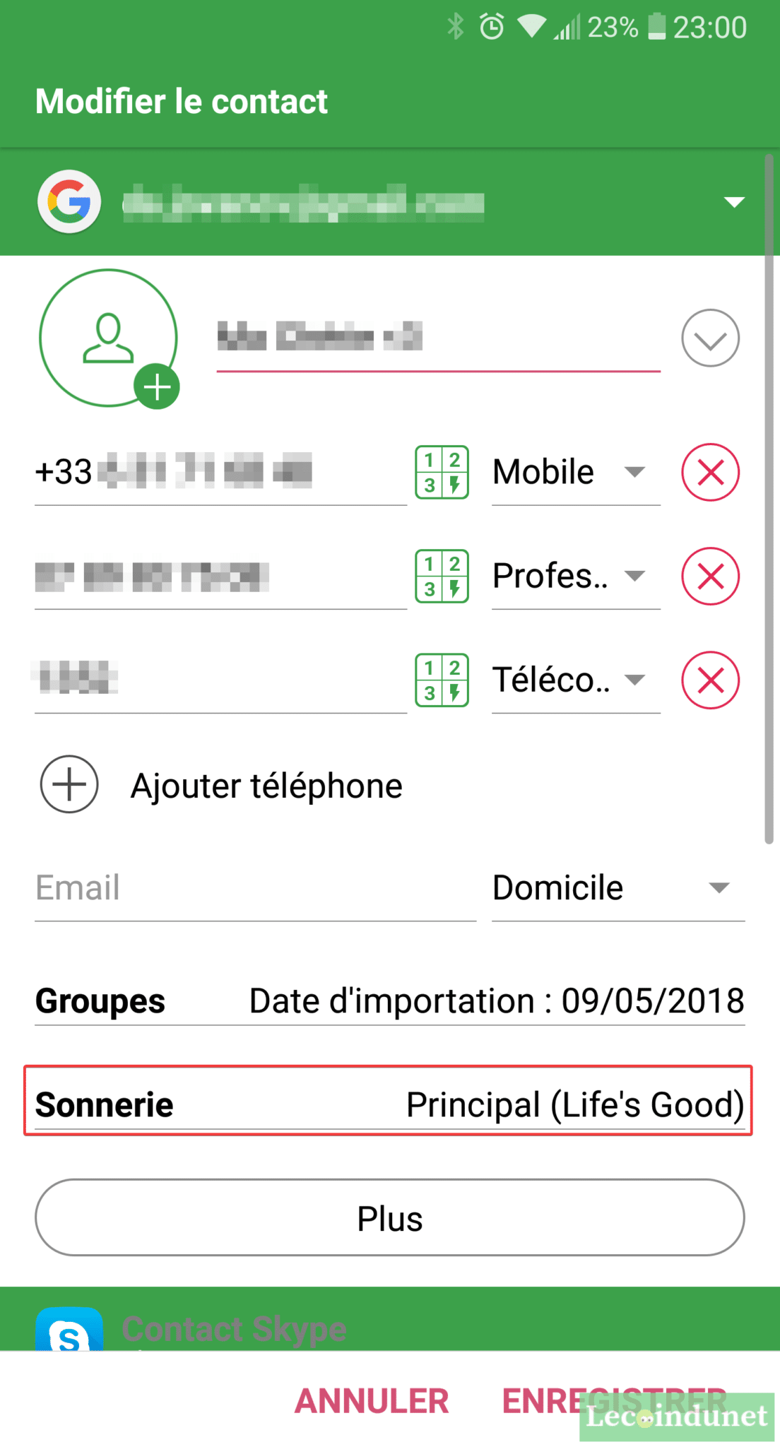 Comment personnaliser la sonnerie d'un contact sur Android - Lecoindunet