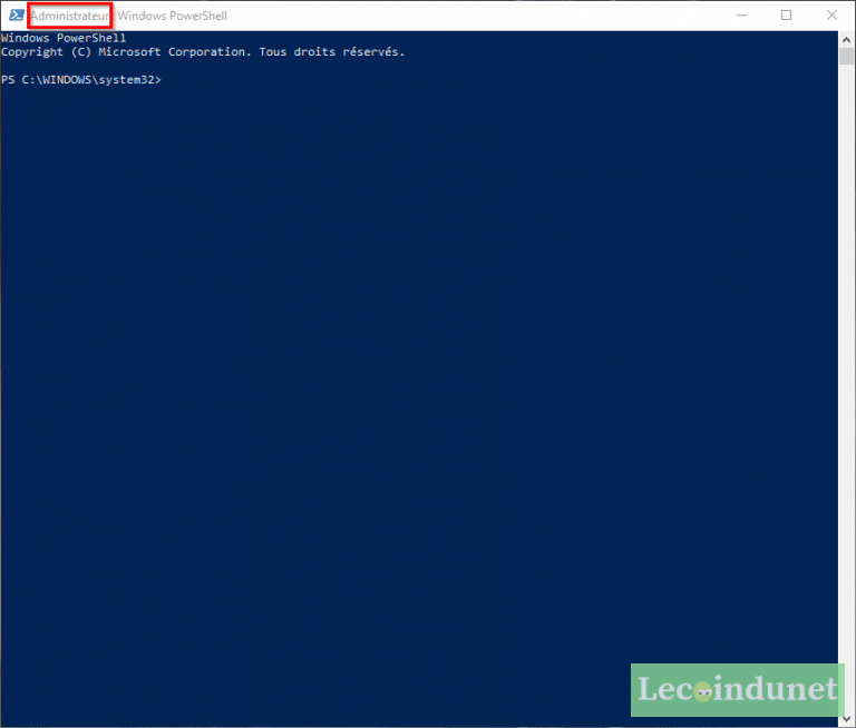 Comment ouvrir et utiliser PowerShell avec Windows 10 - Lecoindunet