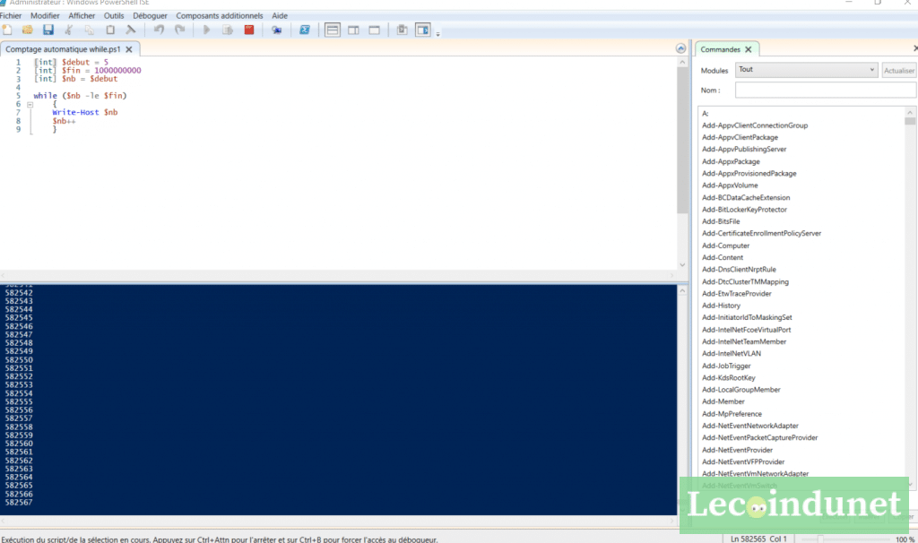 Comment ouvrir et utiliser PowerShell avec Windows 10 - Lecoindunet