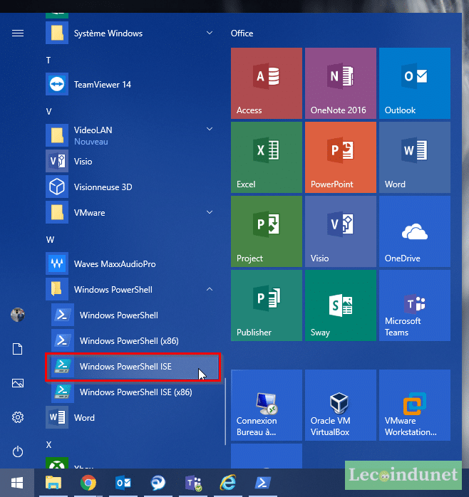 Comment ouvrir et utiliser PowerShell avec Windows 10 - Lecoindunet