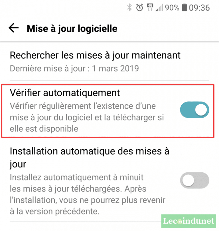 Comment mettre à jour votre appareil Android - Lecoindunet