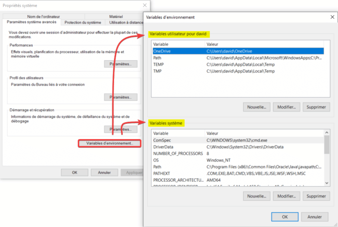 La liste complète des variables d'environnement Windows - Lecoindunet