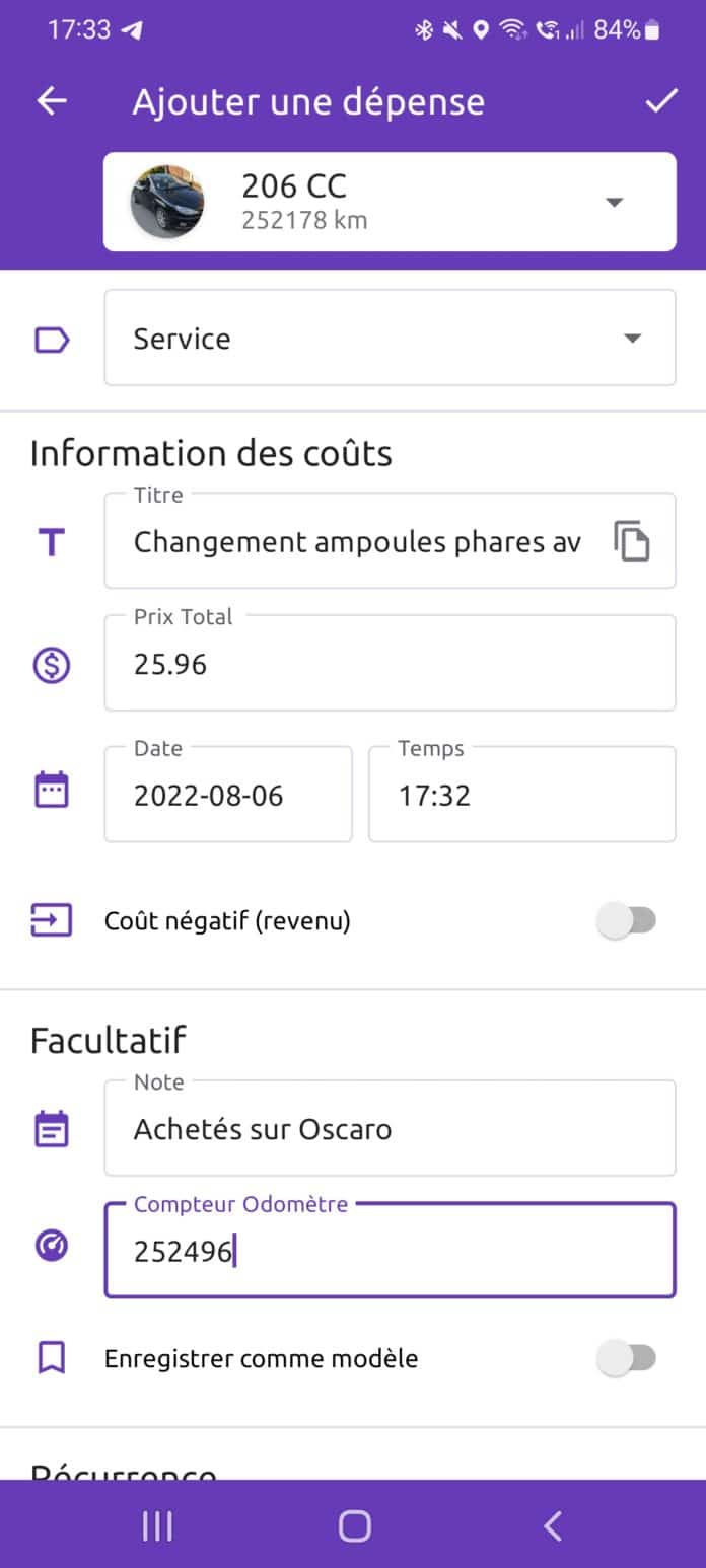 Fuelio : une app pour suivre les dépenses de votre véhicule - Lecoindunet