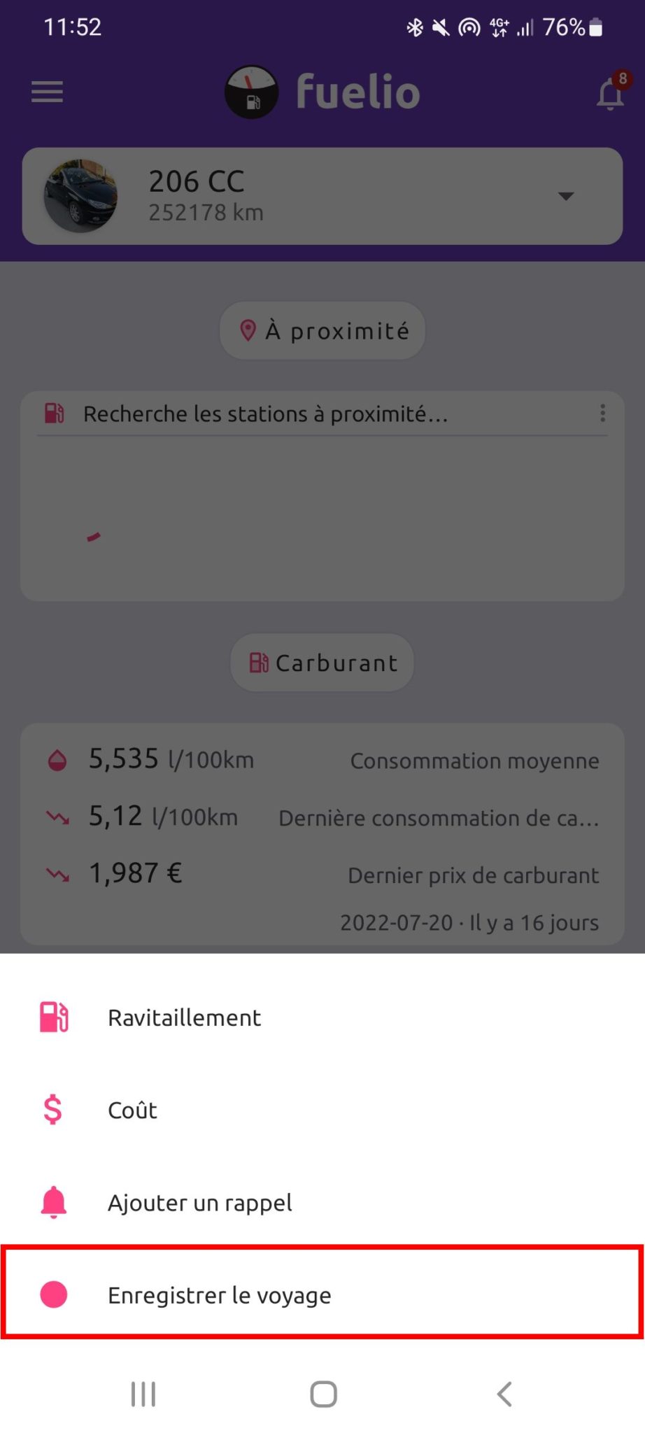 Fuelio : une app pour suivre les dépenses de votre véhicule - Lecoindunet