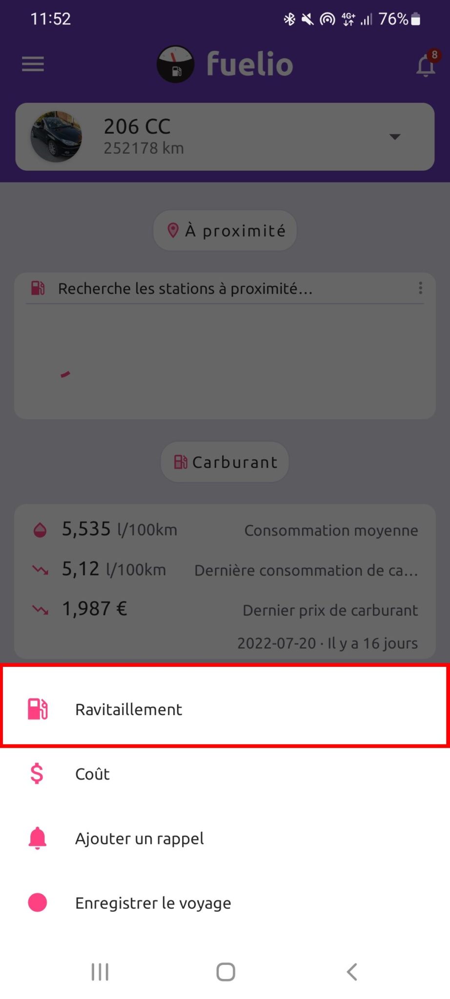 Fuelio : une app pour suivre les dépenses de votre véhicule - Lecoindunet