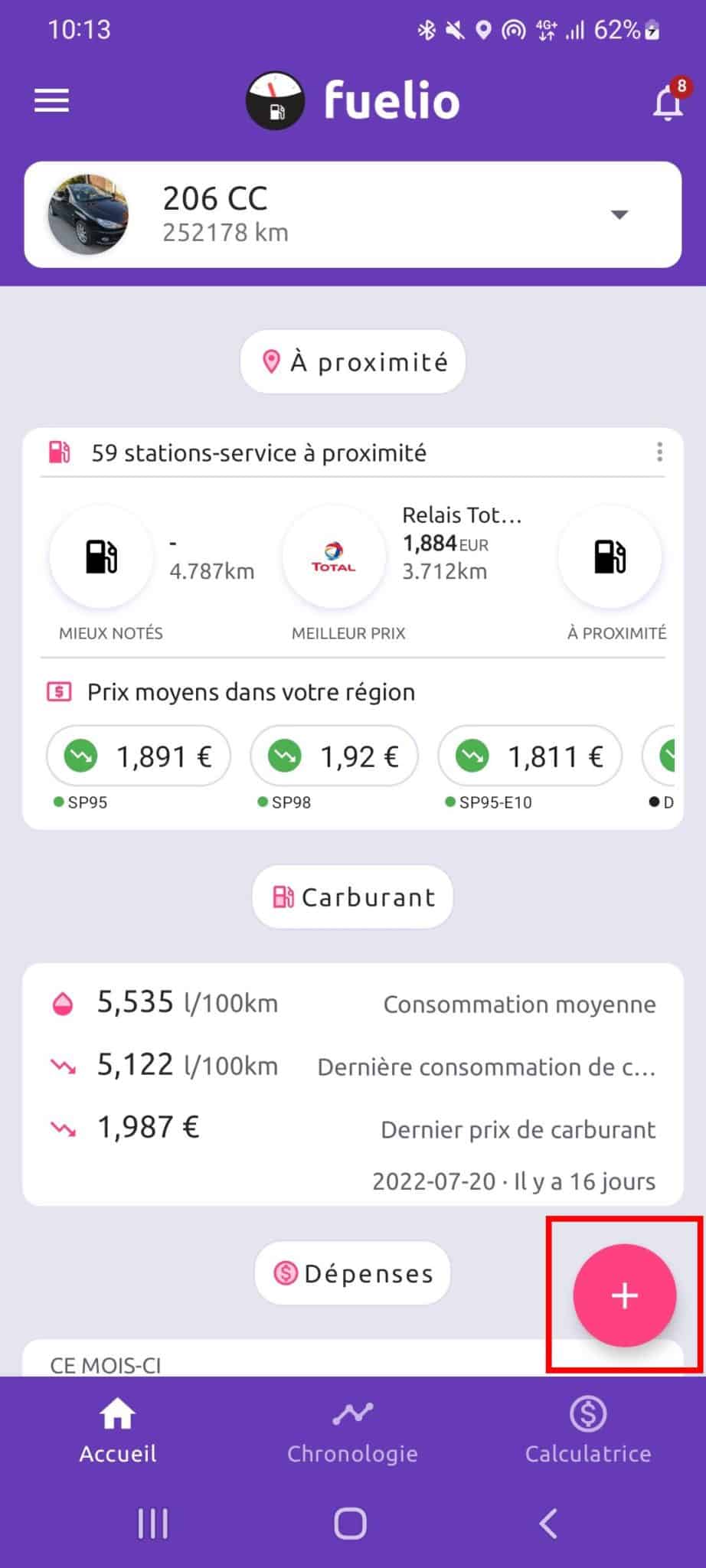 Fuelio : une app pour suivre les dépenses de votre véhicule - Lecoindunet