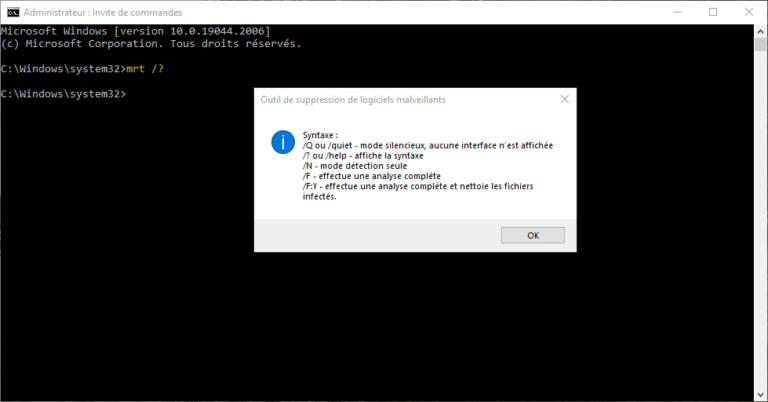 Supprimer des virus avec MRT sur Windows - Lecoindunet