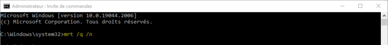 Supprimer des virus avec MRT sur Windows - Lecoindunet