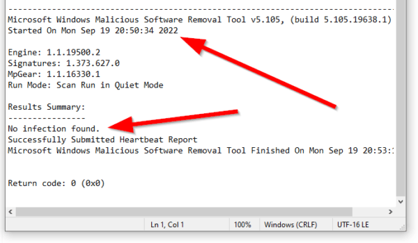 Supprimer des virus avec MRT sur Windows - Lecoindunet