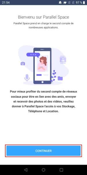 Faire du multicompte sur Android avec Parallel Space - Lecoindunet