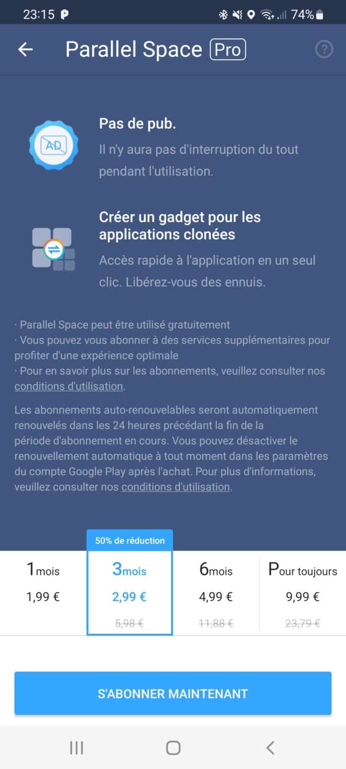 Faire du multicompte sur Android avec Parallel Space - Lecoindunet
