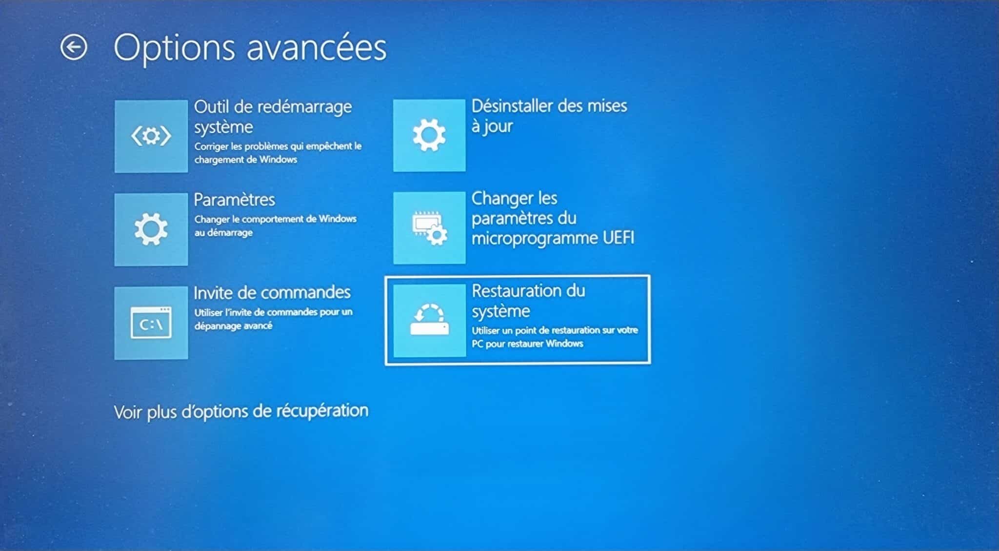 Point de restauration Windows : tout ce qu’il faut savoir - Lecoindunet