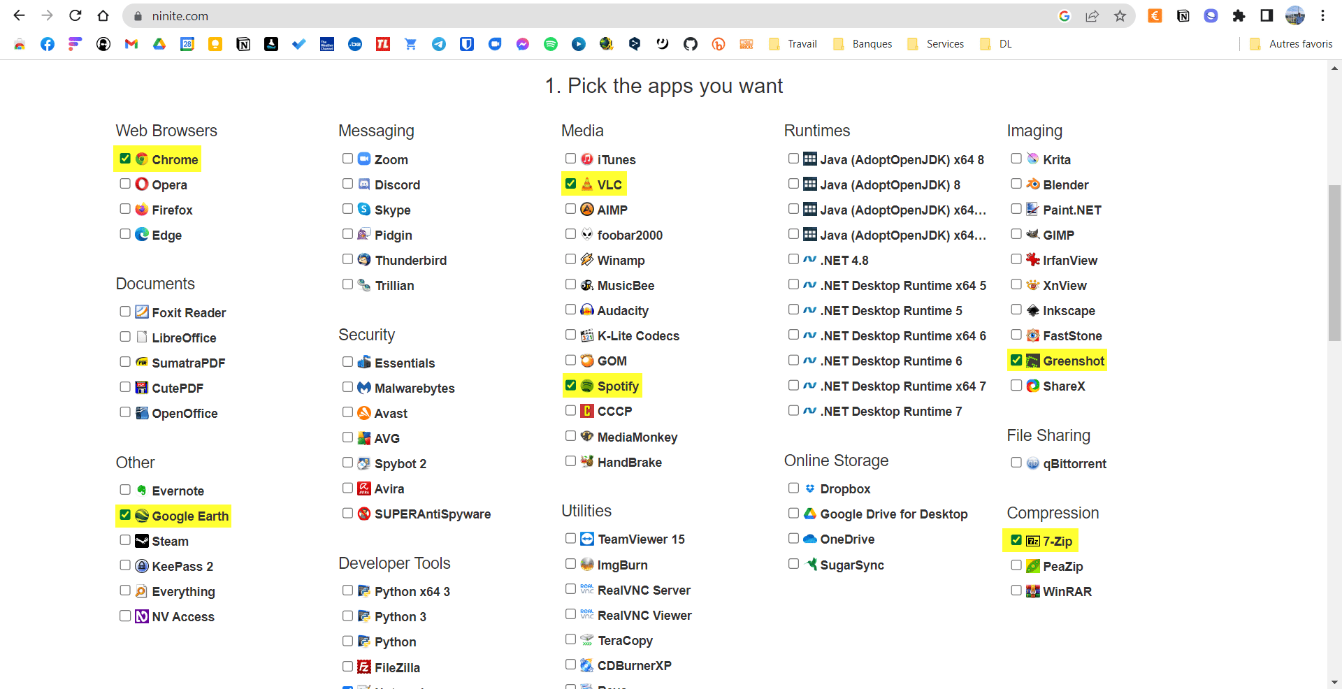 Installer plusieurs logiciels sur PC en une fois avec Ninite - Lecoindunet