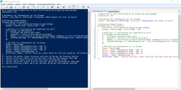 5 exemples de scripts PowerShell - Lecoindunet