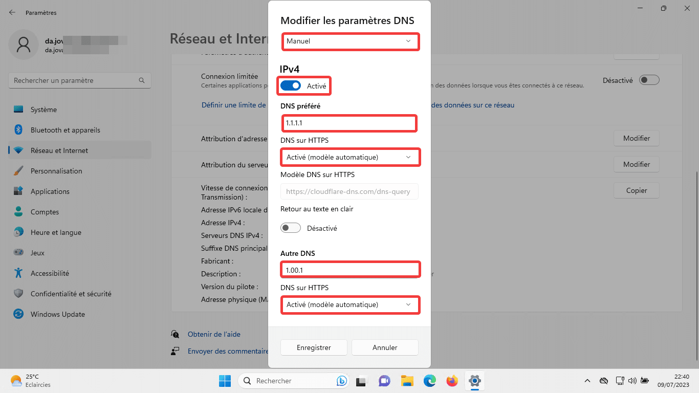 DNS sur HTTPS : comment l'activer sur Windows 11 ? - Lecoindunet