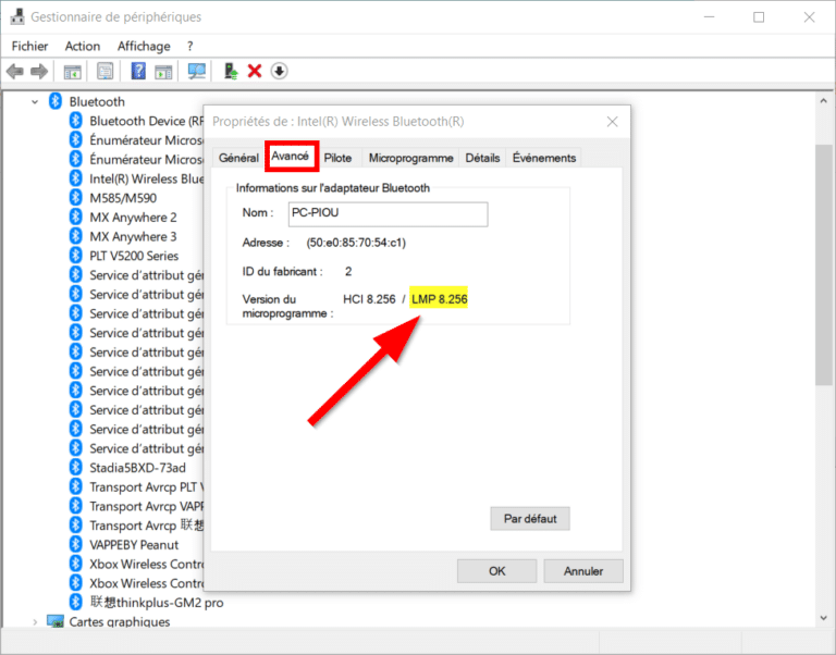 Identifier la version Bluetooth de son PC - Lecoindunet