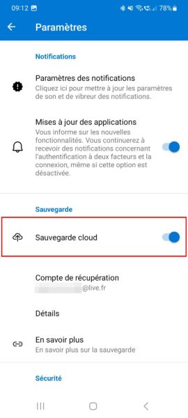 Transférer Microsoft Authenticator sur un nouveau téléphone - Lecoindunet