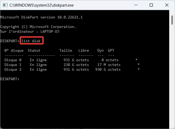Comment supprimer une partition EFI sur Windows - Lecoindunet