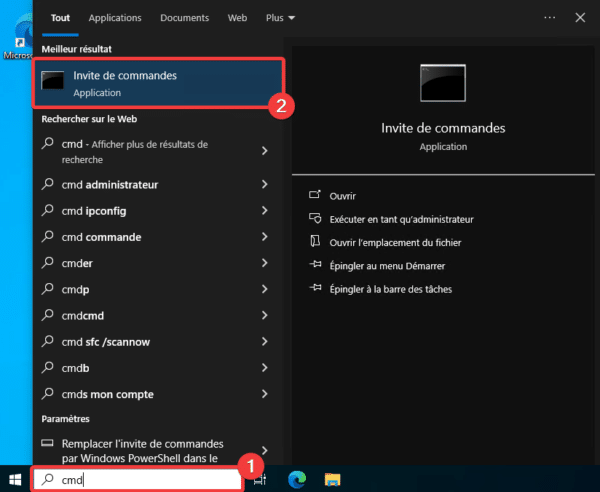 La liste complète des commandes CMD Windows - Lecoindunet