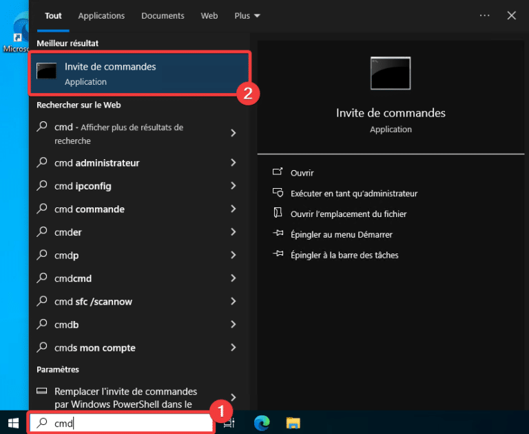 La liste complète des commandes CMD Windows - Lecoindunet
