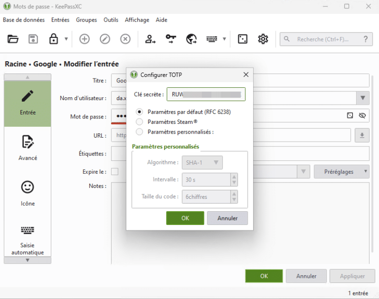 Utiliser Google Authenticator sur PC - Lecoindunet