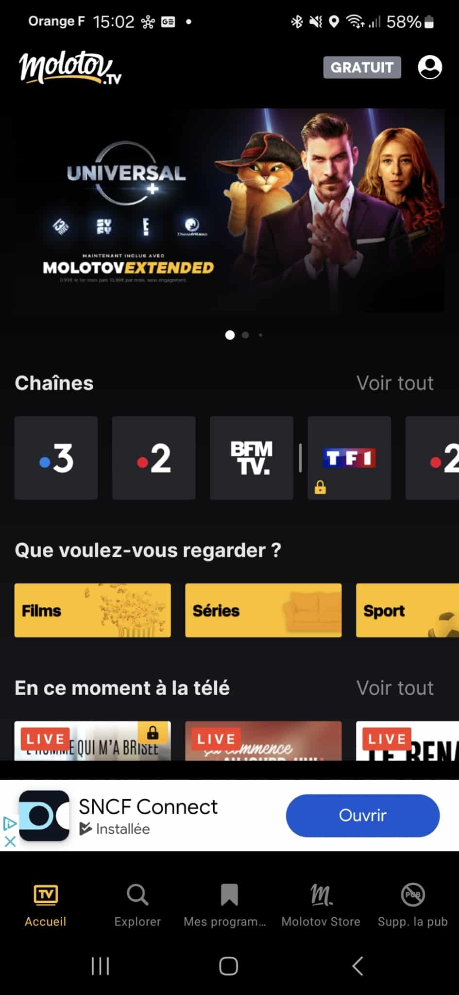 Les meilleures applications Android pour regarder la TV en direct - Lecoindunet