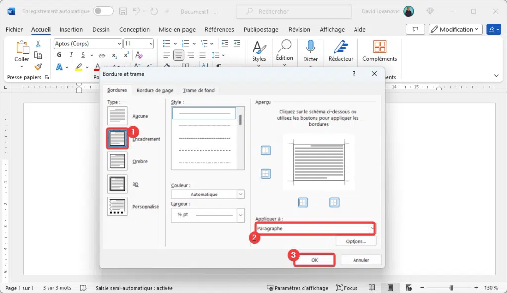 Comment encadrer un texte sur Word ? - Lecoindunet