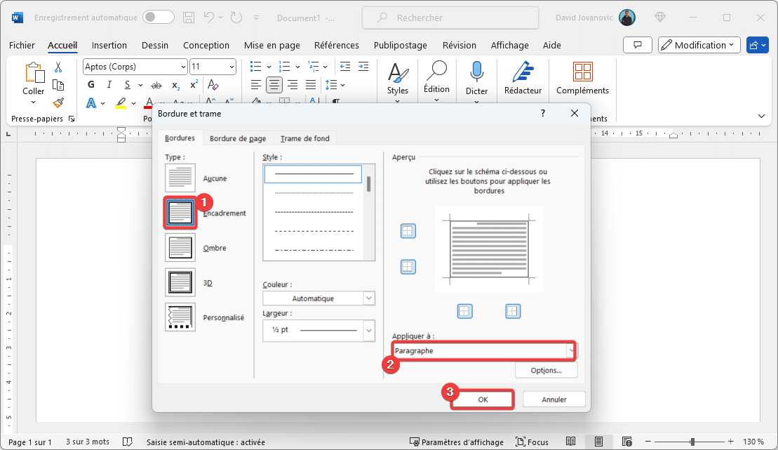 Comment encadrer un texte sur Word ? - Lecoindunet