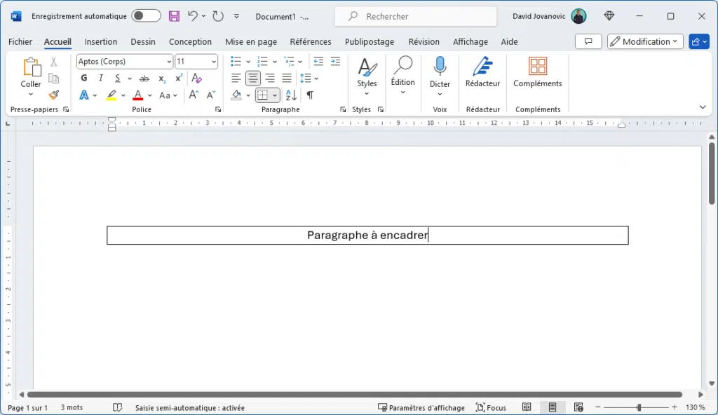 Comment encadrer un texte sur Word ? - Lecoindunet