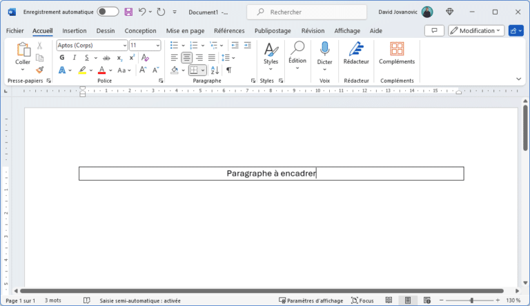 Comment encadrer un texte sur Word ? - Lecoindunet