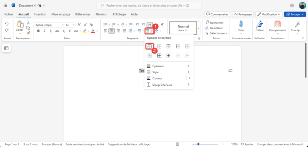 Comment encadrer un texte sur Word ? - Lecoindunet