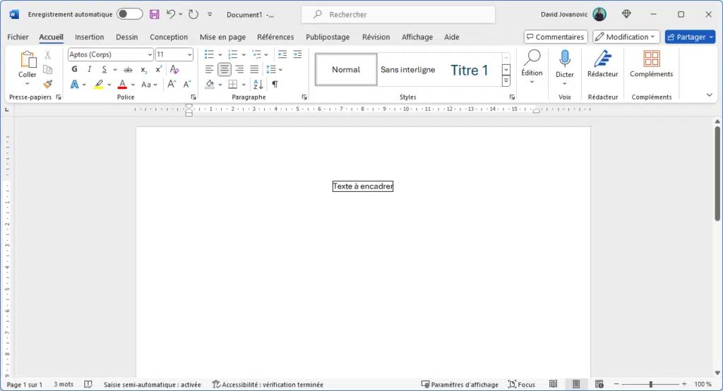 Comment encadrer un texte sur Word ? - Lecoindunet