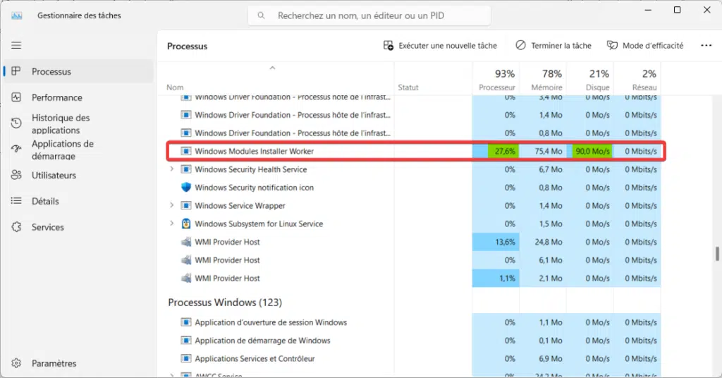 Qu'est-ce que Windows Modules Installer Worker (TiWorker.exe ...