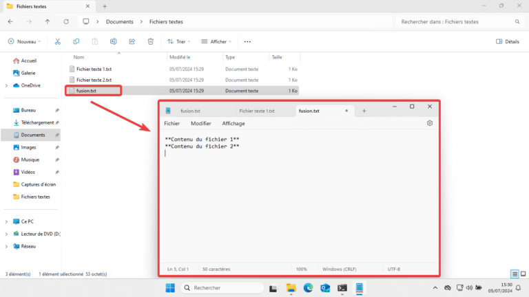 Fusionner des fichiers textes avec Windows (txt, log, csv) - Lecoindunet