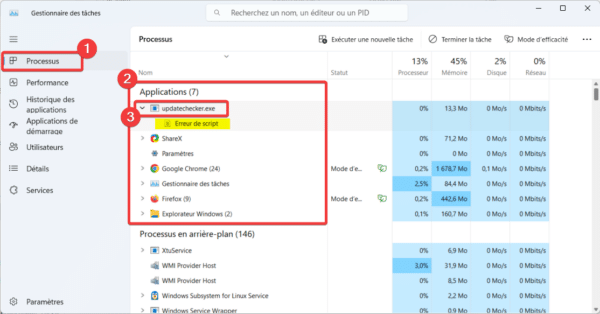 Erreur de script au démarrage de Windows : comment résoudre ? - Lecoindunet