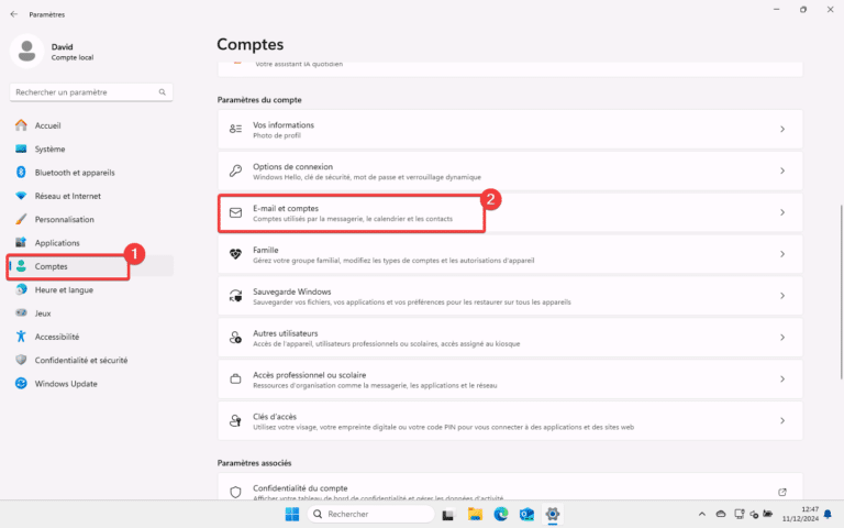 Changer de compte Microsoft sur un PC Windows - Lecoindunet