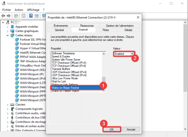 Configurer un Wake-on-Lan sur un PC Windows - Lecoindunet