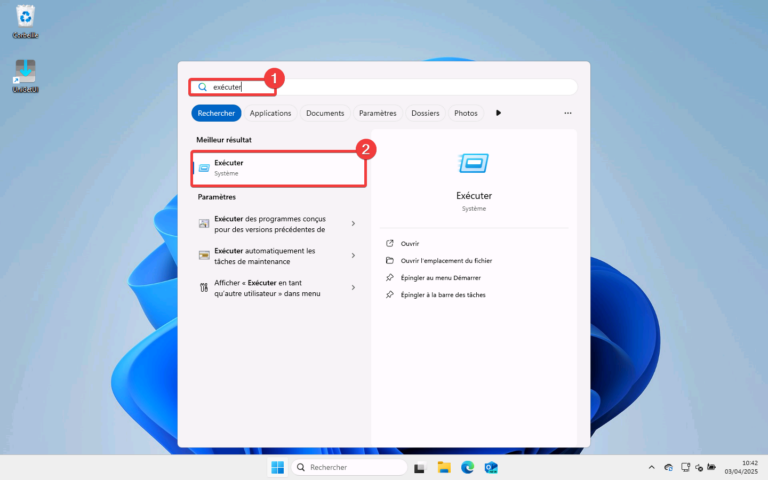 Ouvrir une fenêtre Exécuter Windows : 5 méthodes - Lecoindunet
