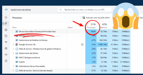 Device Association Framework Provider Host (dasHost.exe) : c'est quoi ...