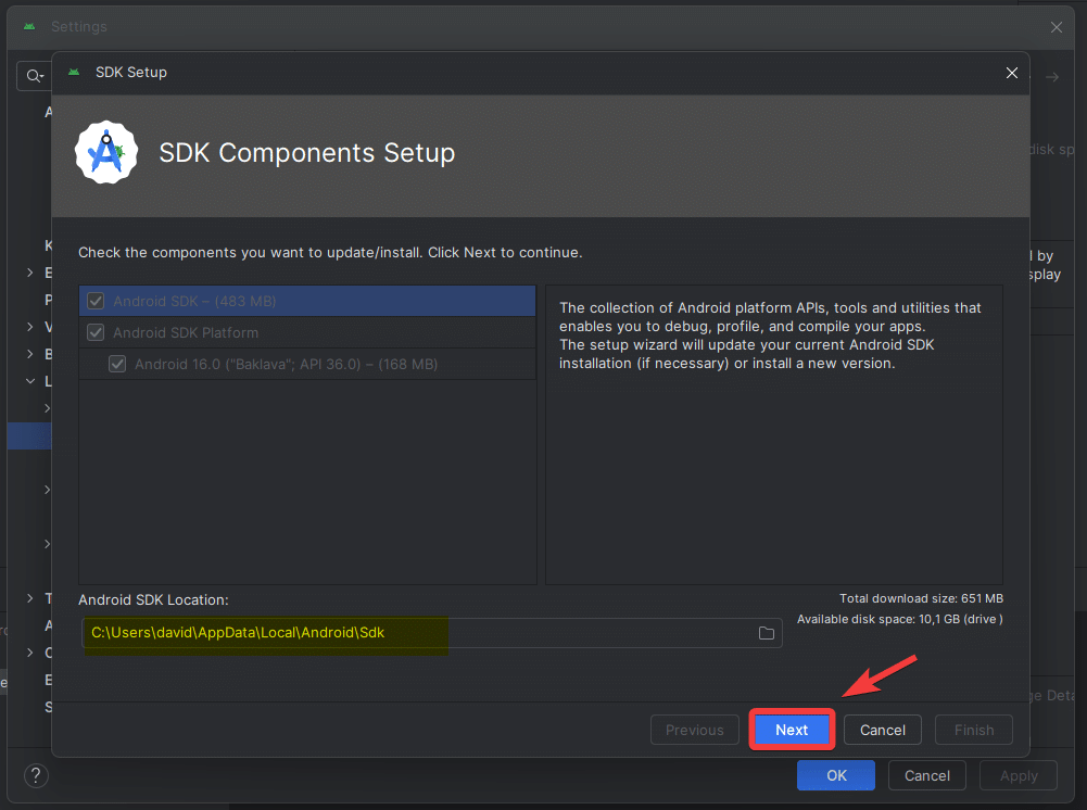 "Please provide the path to the Android SDK" : comment résoudre l'erreur - Lecoindunet
