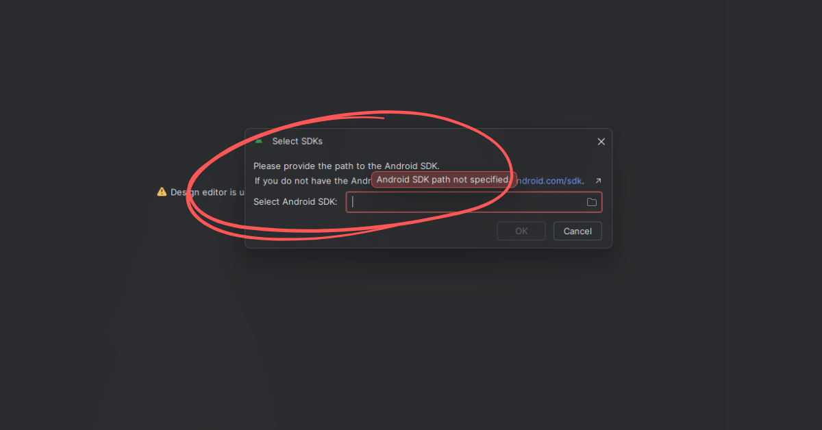 "Please provide the path to the Android SDK" : comment résoudre l'erreur - Lecoindunet